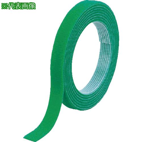 《メーカー》トラスコ中山（株）《品番》MKT-10W-GN《特長》●片面にプラスチックフック・片面に織物ループの付いた両面タイプのマジックテープ［［R下］］です。●プラスチックフックのため、強い係合力で結束に利用できます。●必要に応じた長さ...