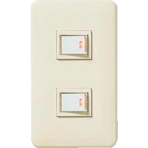 《メーカー》パナソニック　エレクトリックワークス（株）《品番》WNP5251MWP《特長》●片切タイプの埋込ほたるスイッチBです。《用途》《仕様》●定格:15A 100V●スイッチ数:2●幅(mm):70●長さ(mm):120●厚さ(mm)...