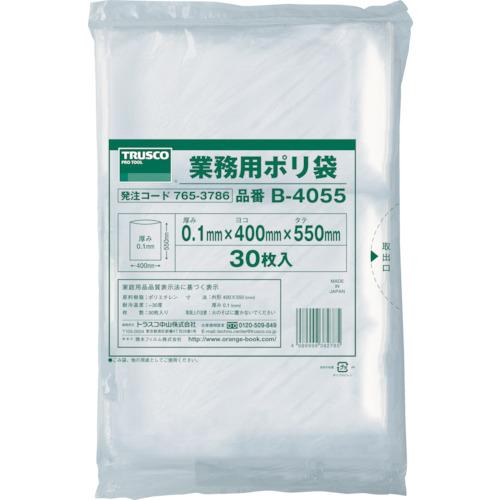 《メーカー》トラスコ中山（株）《品番》B-4055《特長》●中身がよく見える透明タイプです。●厚みが0.1mmなので非常に破れにくくなっています。●ゴミ袋としての用途の他、部品の管理から出荷まで幅広くお使い頂けます。《用途》●ゴミ袋として。...