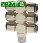 《メーカー》千代田通商（株）《品番》12-03D3《特長》●用具不要のワンタッチ着脱です。●チューブへの傷がつきにくいロック構造です。●ボディが金属製で衝撃などに強い構造になっています。《用途》●各種エア配管《仕様》●適合チューブ外径D(m...