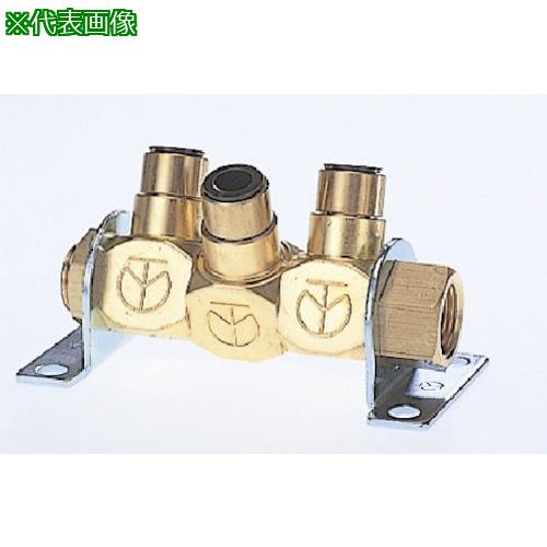 《メーカー》千代田通商（株）《品番》3MM1-06《特長》●一箇所の配管口より複数の配管口が取り出せます。●取り出し口は方向を自由に変える事が出来、固定も出来ます。●取り出し口にタッチコネクターフジを内蔵しています。《用途》●各種エア配管に...