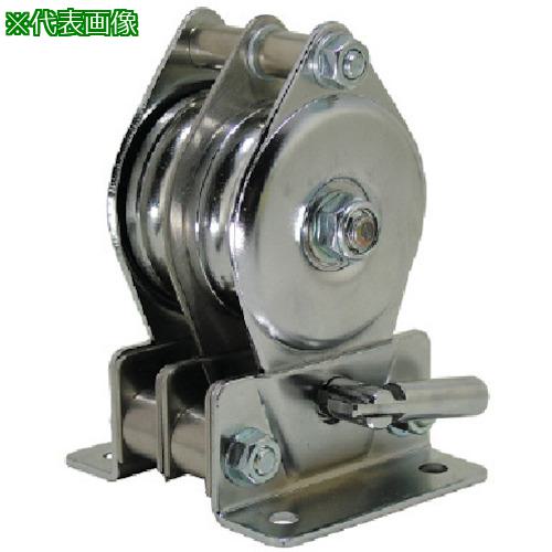 《メーカー》（株）スリーエッチ《品番》TM50X2《特長》●台座と車輪部が分離するので加工済のロープでも通すことができます。《用途》●荷役搬送作業やロープガイドとして。《仕様》●基本使用荷重(t):0.125●最大使用ロープ径(mm):8●...