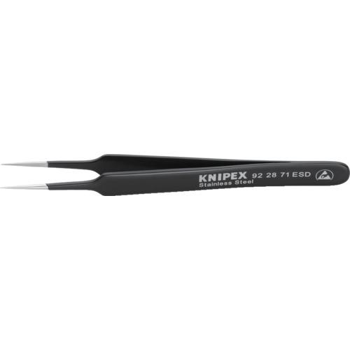 《メーカー》KNIPEX社《品番》9228-71ESD《特長》●先端は無反射で静電気対策加工されています。●最適に保持できるように、グリップ面はマット仕上げになっています。●ESD対策仕様商品です。《用途》●エレクトロニクス用。《仕様》●全...