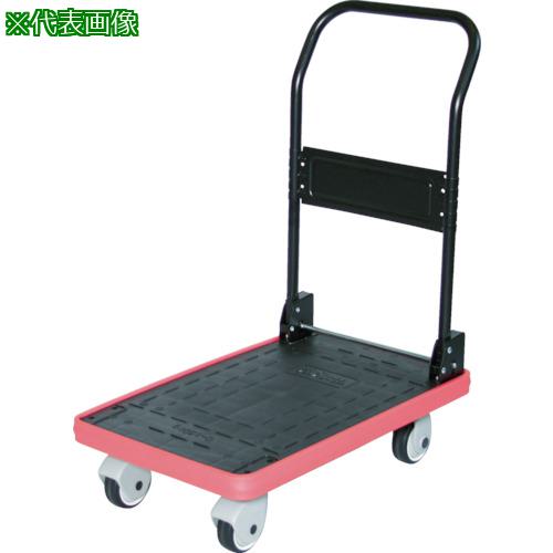 《メーカー》トラスコ中山（株）《品番》MKP-301P《特長》●荷台の全周に緩衝ゴムを巻き、ぶつけても傷を付けにくくしてあります。●緩衝ゴムがテーブル面より約5mm高いためコボレ止めにもなっています。《用途》●荷物の運搬。《仕様》●均等荷重...