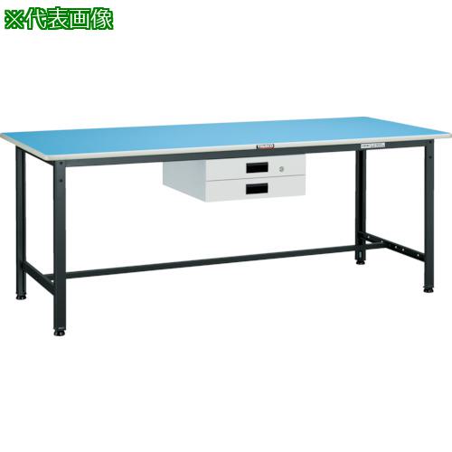 《メーカー》トラスコ中山（株）《品番》BE-0960UDK2W《特長》●青色の天板には鎮静作用と視認性が高まる効果があります。●引出しは使い勝手に応じて使いやすい位置に取り付けできます。●青色ポリ化粧天板を使用し、目に優しく、長期間の作業で...