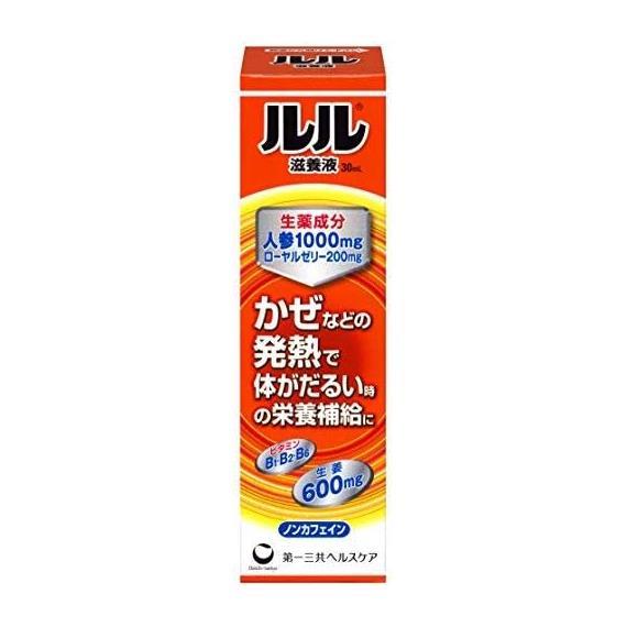 ★出荷日数目安 こちらの商品は、通常3〜4営業日で出荷となります。 商品名 ルル滋養液　30ml　指定医薬部外品　【第一三共ヘルスケア】 内容量 30ml メーカー名 第一三共ヘルスケア ブランド ルル 素材・原材料・成分 1本(30mL)...
