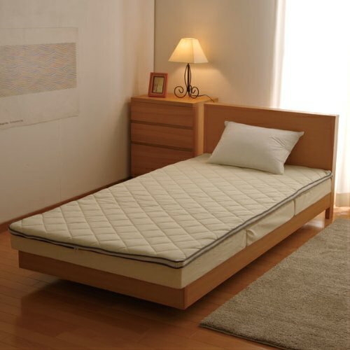 ●　ここがポイント　● ○3次元スプリング構造により、従来の敷きパッドに比べてクッション性、体圧分散性、耐久性に優れています。○適度な反発力で寝返りをサポートし、また、体圧分散性で腰や背中の負担を軽減し、正しい寝姿勢を維持し快眠をサポート致...