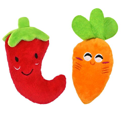 小動物用 メーカー：その他 カラー：にんじん、とうがらし サイズ：約縦130〜150×横70〜80mm ※無地梱包について音のする笛入りのおもちゃです。 可愛い顔のお野菜はニンジンとトウガラシの2種類！ お洗濯をする場合は手洗いしてください...