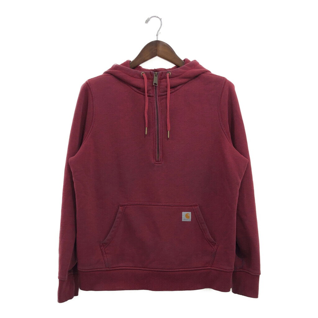 DESCRIPTION ブランドCarhartt/カーハート サイズ【表記】L【実寸】 肩幅：約44cm着丈：約60cm身幅：約58cm袖丈：約61cm 主な素材表地 : コットン 色レッド 仕様 トップス、ハーフジップ、ワークRELAXE...