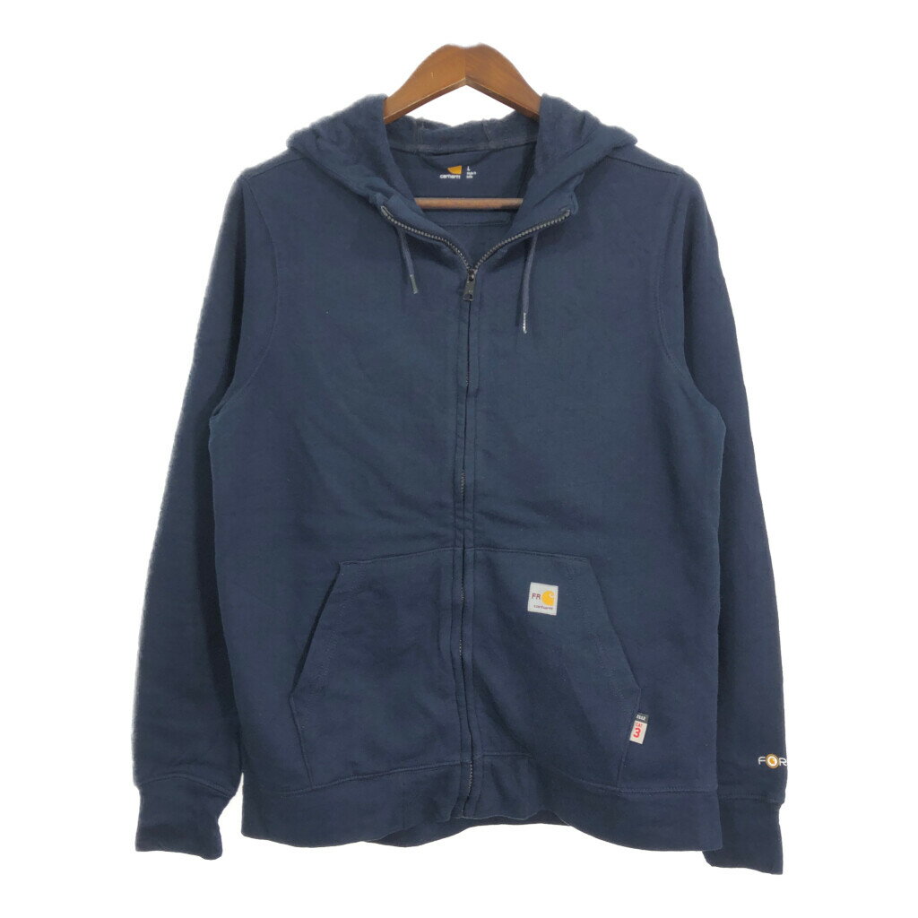 DESCRIPTION ブランドCarhartt/カーハート サイズ【サイズ】L【実寸】 肩幅：約43cm着丈：約70cm身幅：約57cm袖丈：約69cm 主な素材表地 : コットン 色ネイビー 仕様 ワンポイントロゴ 状態 特記事項：変色...
