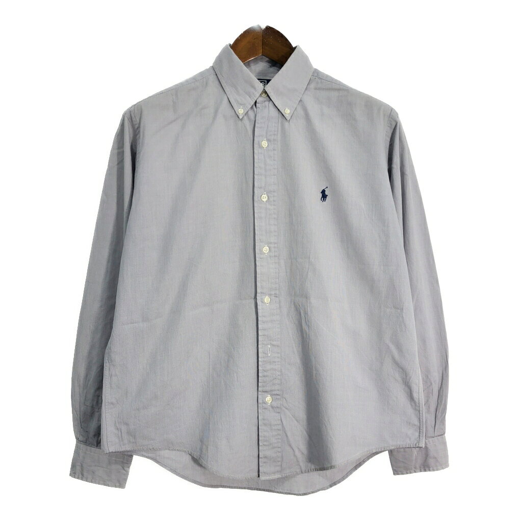 DESCRIPTION ブランドPolo by Ralph Lauren/ポロ ラルフローレン サイズ【サイズ】15【実寸】 肩幅：約49cm着丈：約72cm身幅：約61cm袖丈：約60cm 主な素材表地 : コットン 色ライトグレー 仕様...