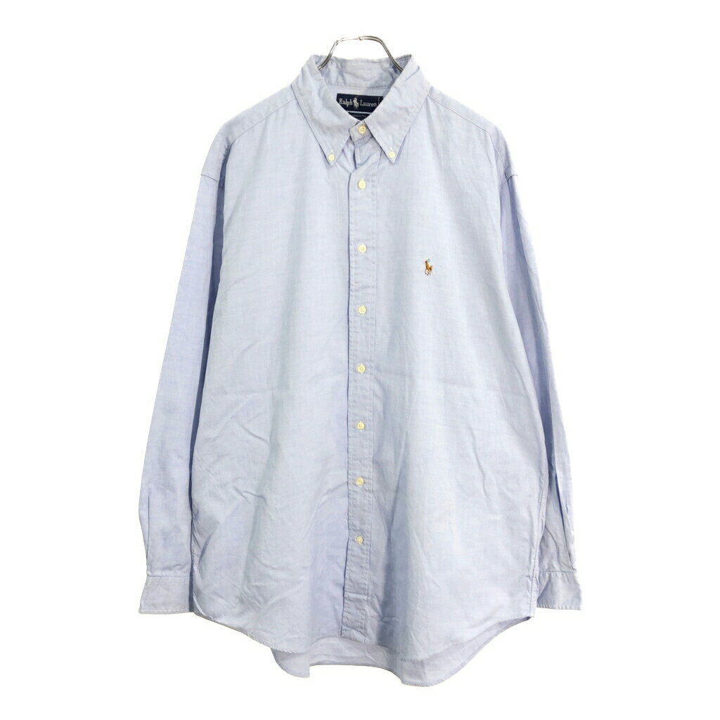 DESCRIPTION ブランドPolo by Ralph Lauren/ポロ ラルフローレン サイズ【サイズ】16 1/2【実寸】 肩幅：約53cm着丈：約87cm身幅：約68cm袖丈：約62cm 主な素材表地 : コットン 色ブルー 仕...