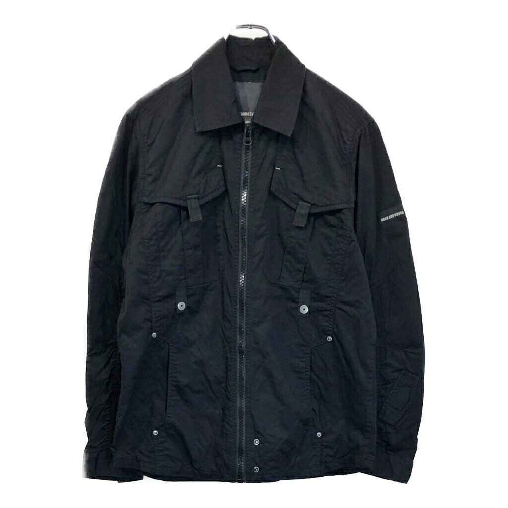 DESCRIPTION サイズ【サイズ】LARGE【実寸】 肩幅：約44cm着丈：約74cm身幅：約53cm袖丈：約67cm 主な素材表地 : コットン 色ブラック 仕様 刺繍Y2KQUANTAS 状態 汚れ：襟、袖、裾 商品管理番号V79...