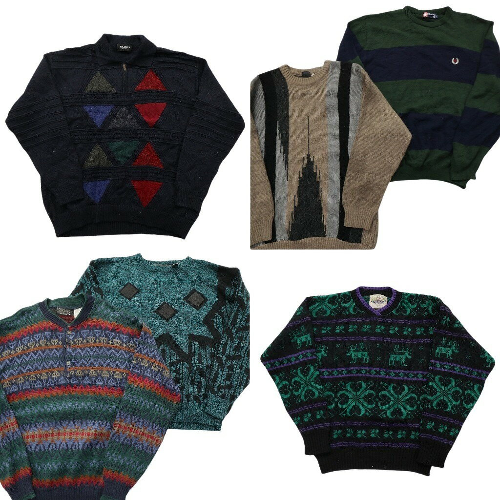 DESCRIPTION 商品名古着卸 まとめ売り 総柄 セーター 6枚セット (メンズ L ) チャップス ハーフジップ 襟付き ノルディック ヘンリーネック 中古 古着 NC9630 性別メンズ※記載のない性別の商品が含まれてる場合がござ...
