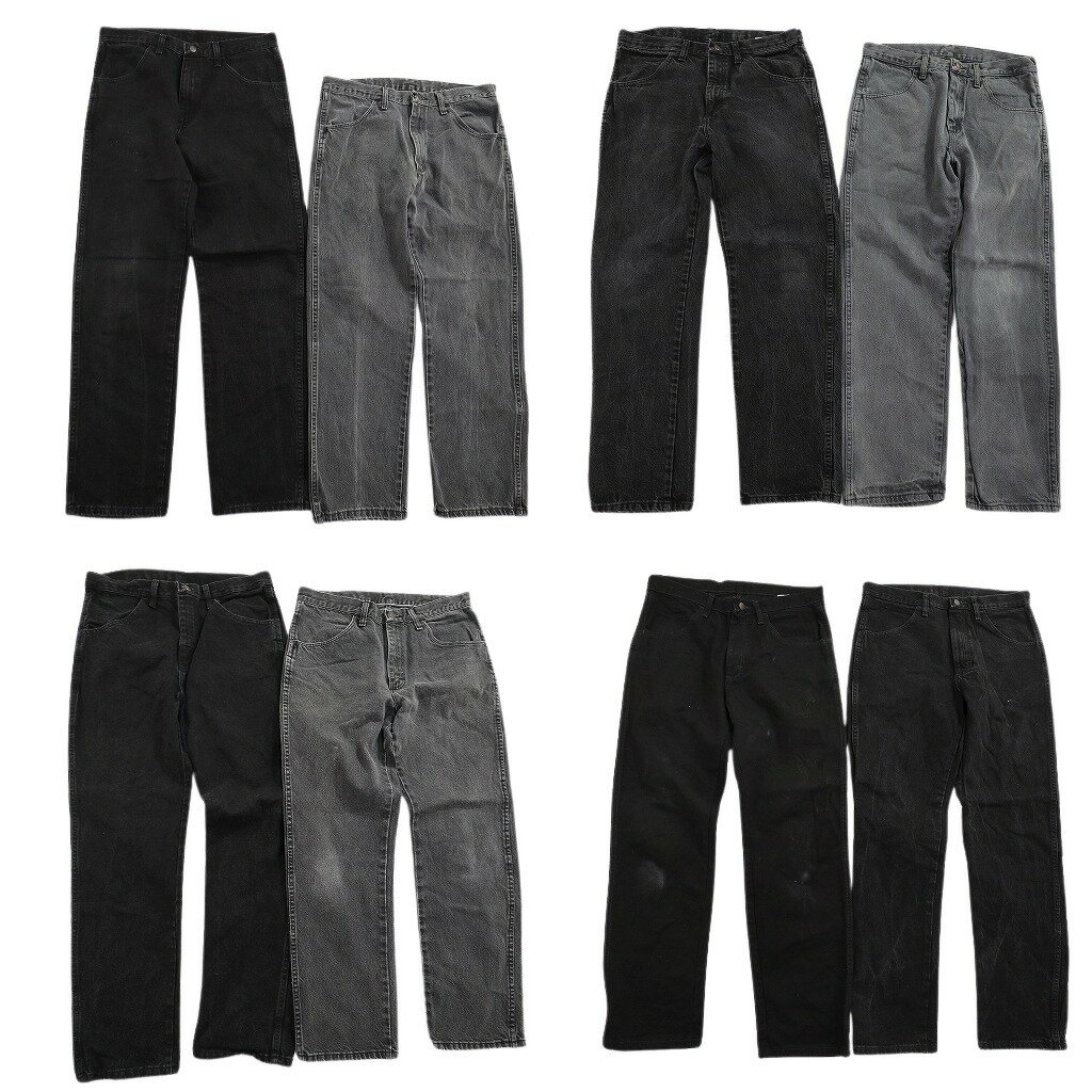 DESCRIPTION 商品名古着卸 まとめ売り RUSTLER ラスラー ブラックデニム パンツ 8枚セット (メンズ 34 /33 ) アメカジ フェード グレー 中古 古着 ND3442 性別メンズ※記載のない性別の商品が含まれてる場...