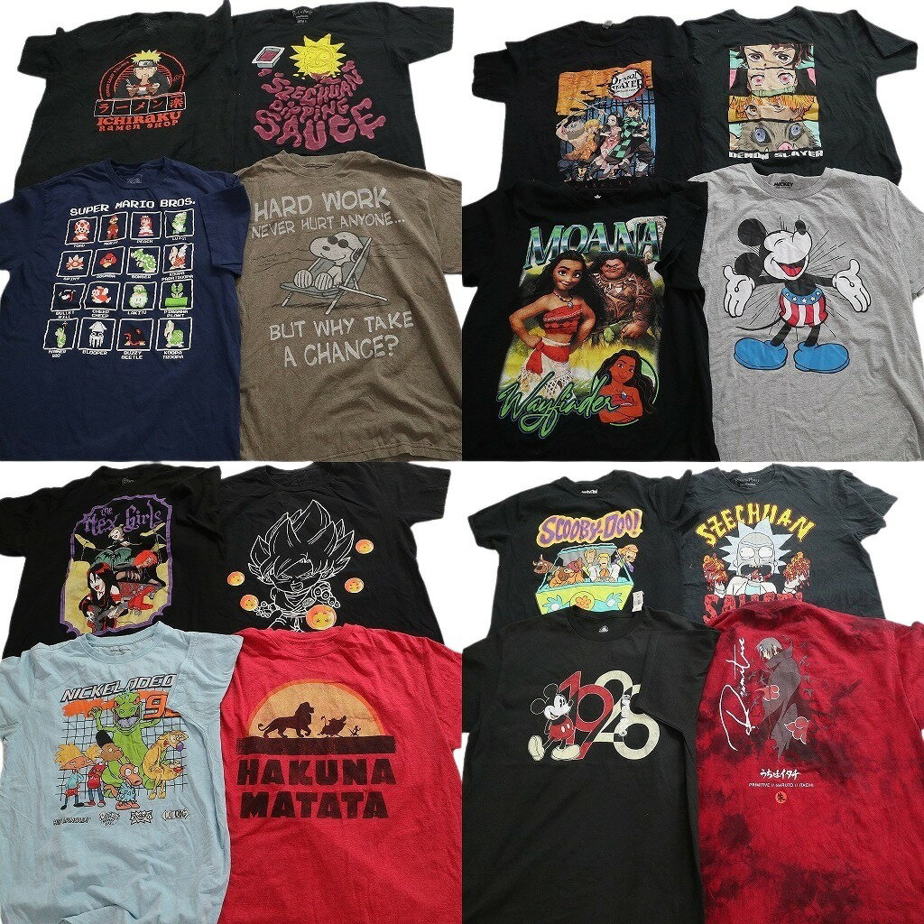 DESCRIPTION 商品名古着卸 まとめ売り キャラクター 半袖Tシャツ 16枚セット (メンズ ) ナルト スヌーピー ミッキー ドラゴンボール 中古 古着 NE2528 性別メンズ※記載のない性別の商品が含まれてる場合がございます。...