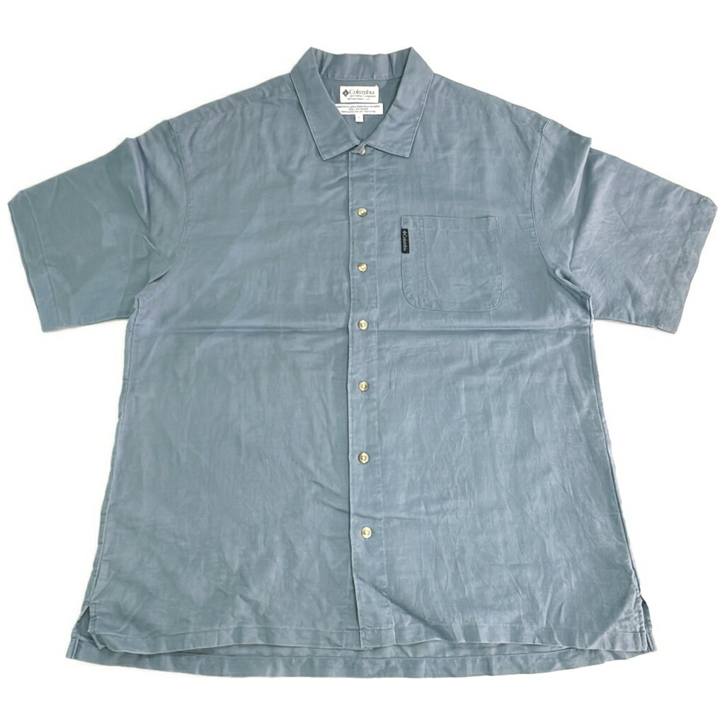 DESCRIPTION ブランドColumbia/コロンビア サイズ【サイズ】L【実寸】 肩幅：約59cm着丈：約83cm身幅：約66cm袖丈：約30cm 主な素材表地 : 麻・リネン 色ブルー 仕様 00年代アウトドア 状態 特記事項： ...