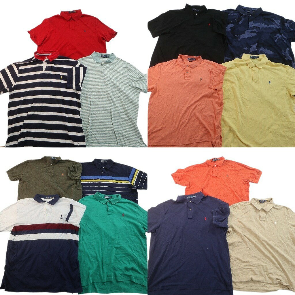 DESCRIPTION 商品名古着卸 まとめ売り ラルフローレン 半袖 ポロシャツ 14枚セット ( メンズ 2XL/4XL ) 迷彩柄 ワンポイント ブラック 中古 古着 NE8568 性別メンズ※記載のない性別の商品が含まれてる場合がご...
