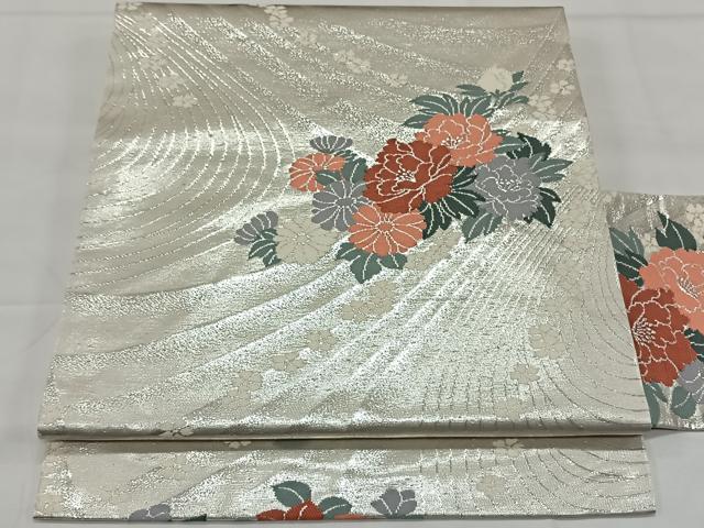 ■■■　サイズ　■■■ 長さ 353cm 幅 31cm程 ■■■　商品詳細　■■■ 【正絹】 詳細に関しましては、画像をご確認ください。 大変上質な逸品になります。 お安く出品致しますので、是非この機会にいかがでしょうか？ ※汚れ等に関しま...