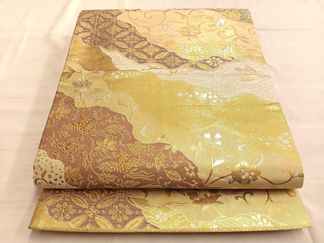 ■■■　サイズ　■■■ 長さ 444cm 幅 30.5cm程 ■■■　商品詳細　■■■ 【正絹】 詳細に関しましては、画像をご確認ください。 大変上質な逸品になります。 お安く出品致しますので、是非この機会にいかがでしょうか？ ※若干たたみ...