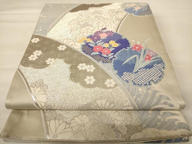 ■■■　サイズ　■■■ 長さ 424cm 幅 30cm程 ■■■　商品詳細　■■■ 【正絹】 詳細に関しましては、画像をご確認ください。 大変上質な逸品になります。 お安く出品致しますので、是非この機会にいかがでしょうか？ ※汚れ等に関しま...