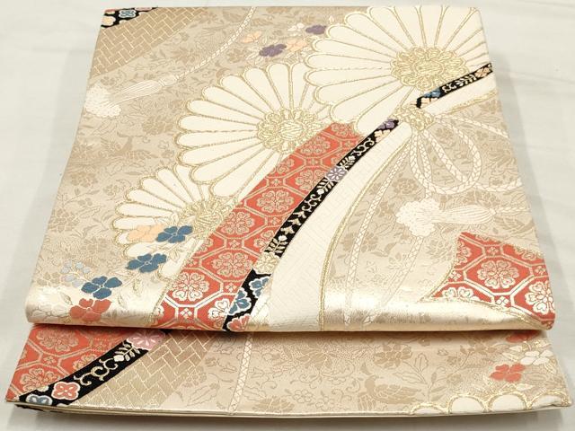 ■■■　サイズ　■■■ 長さ 416cm 幅 31cm程 ■■■　商品詳細　■■■ 【正絹・芯なし】 詳細に関しましては、画像をご確認ください。 大変上質な逸品になります。 お安く出品致しますので、是非この機会にいかがでしょうか？ ■■■　...