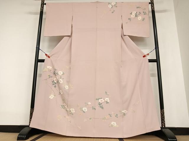 ■■■　サイズ　■■■ 身丈 163.5cm（肩から） 裄丈 65cm 袖丈 49cm　縫込み 5.5cm 袖幅 33.5cm 前幅 23.5cm 後幅 29.5cm 着物縫いこみ 内揚げ 3cm 裄 お袖側 約1.5cm　身頃側 約2.5...