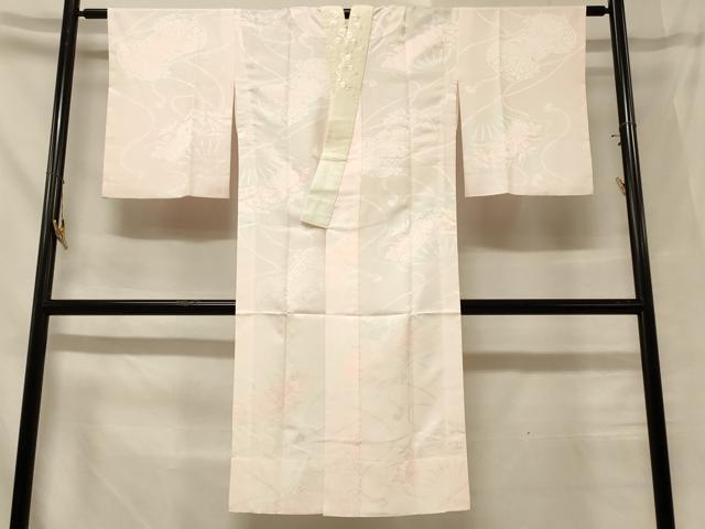 ■■■　サイズ　■■■ 身丈 121.5cm（肩から） 裄丈 63cm 袖丈 50cm　縫込み 5cm 袖幅 32cm 前幅 25.5cm 後幅 30cm 着物縫いこみ 内揚げ 0cm 裄 お袖側 約3cm　身頃側 約1.5cm ■■■　商...