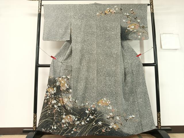 ■■■　サイズ　■■■ 身丈 159cm（肩から） 裄丈 64.5cm 袖丈 48.5cm　縫込み 5.5cm 袖幅 33.5cm 前幅 24.5cm 後幅 29.5cm 着物縫いこみ 内揚げ 5.5cm 裄 お袖側 約1cm　身頃側 約3...