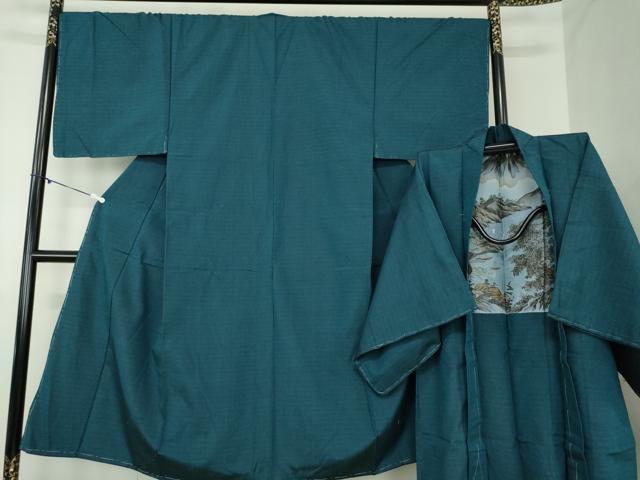 ■■■　サイズ　■■■ 【着物】 身丈 141.5cm（肩から） 裄丈 69.5cm 袖丈 48.5cm　縫込み 4.5cm 袖幅 35.5cm 前幅 24.5cm 後幅 29.5cm 着物縫いこみ 内揚げ 9.5cm 裄 お袖側 約2.5...