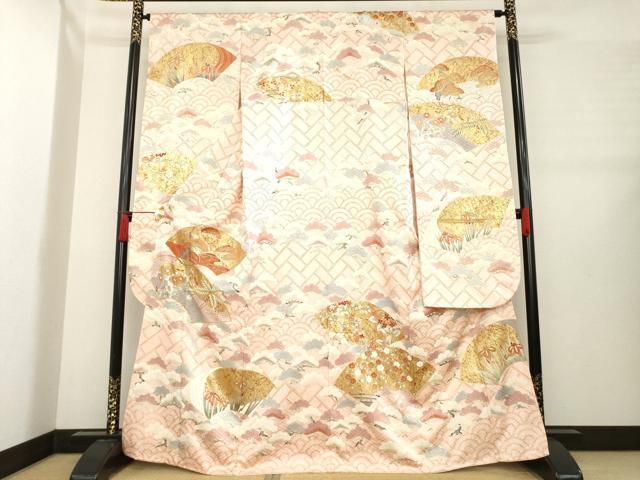 ■■■　サイズ　■■■ 身丈 164cm（肩から） 裄丈 64cm 袖丈 110cm　縫込み 6cm 袖幅 34cm 前幅 24cm 後幅 30cm 着物縫いこみ 内揚げ 4cm 裄 お袖側 約1.5cm　身頃側 約4cm ■■■　商品詳細...