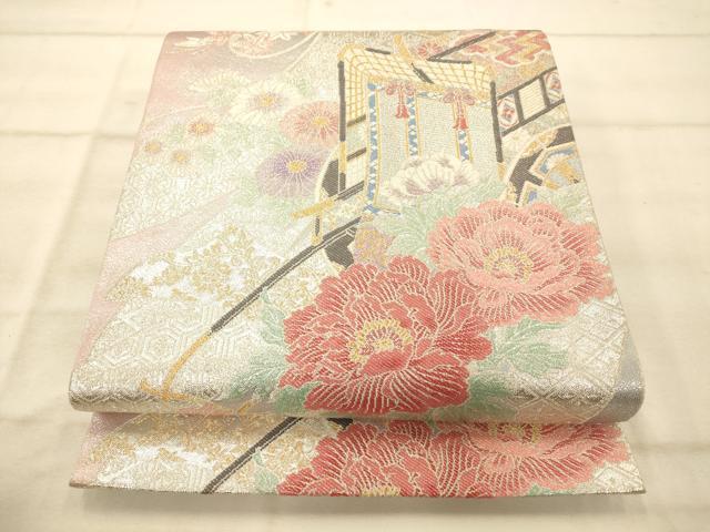 ■■■　サイズ　■■■ 長さ 426cm 幅 30.5cm程 ■■■　商品詳細　■■■ 【正絹】 詳細に関しましては、画像をご確認ください。 大変上質な逸品になります。 お安く出品致しますので、是非この機会にいかがでしょうか？ ■■■　注意...