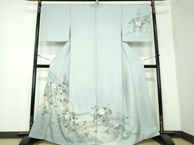 ■■■　サイズ　■■■ 身丈 165.5cm（肩から） 裄丈 67cm 袖丈 49.5cm　縫込み 6cm 袖幅 34.5cm 前幅 24.5cm 後幅 30cm 着物縫いこみ 内揚げ 2cm 裄 お袖側 約1.5cm　身頃側 約2.5cm...