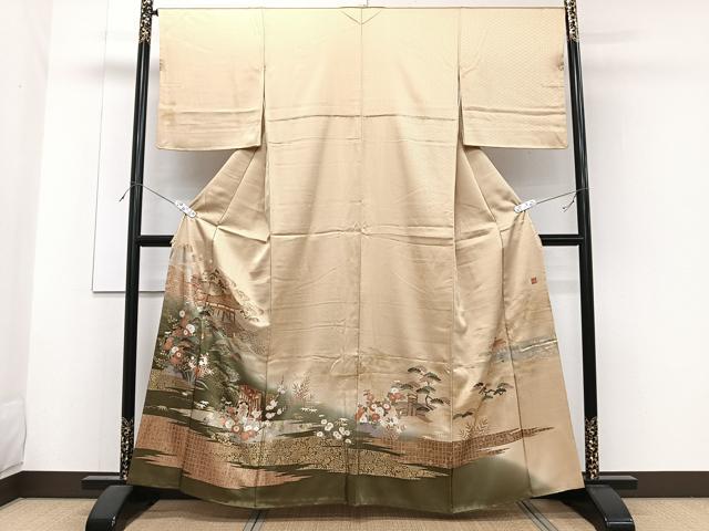 ■■■　サイズ　■■■ 身丈 160cm（肩から） 裄丈 66cm 袖丈 48.5cm　縫込み 6cm 袖幅 34cm 前幅 24.5cm 後幅 30.5cm 着物縫いこみ 内揚げ 3.5cm 裄 お袖側 約2.5cm　身頃側 約3.5cm...