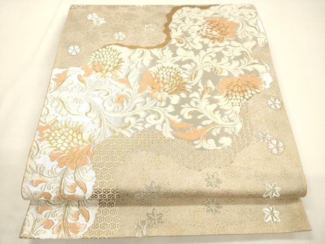 ■■■　サイズ　■■■ 長さ 424cm 幅 31cm程 ■■■　商品詳細　■■■ 【正絹】 状態は接写画像のように 柄止まりに薄い汚れがございますが その他特に目立ったシミ汚れなどもなく大変良い状態です。 着用時には見えない部分になるかと...