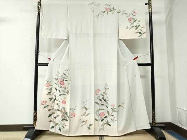 ■■■　サイズ　■■■ 身丈 162cm（肩から） 裄丈 66.5cm 袖丈 47cm　縫込み 3cm 袖幅 34cm 前幅 24cm 後幅 29cm 着物縫いこみ 内揚げ 2cm 裄 お袖側 約3cm　身頃側 約2.5cm ■■■　商品詳...