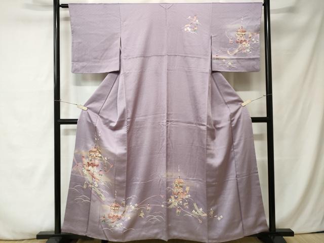 ■■■　サイズ　■■■ 身丈 157cm（肩から） 裄丈 65cm 袖丈 46cm　縫込み 5cm 袖幅 34cm 前幅 25cm 後幅 30cm 着物縫いこみ 内揚げ 7cm 裄 お袖側 約2cm　身頃側 約4cm ■■■　商品詳細　■■...