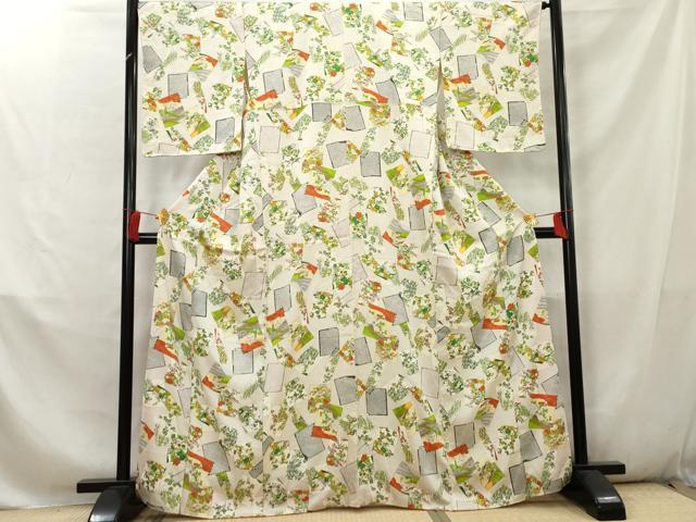 ■■■　サイズ　■■■ 身丈 165cm（肩から） 裄丈 67cm 袖丈 53cm　縫込み 3cm 袖幅 34cm 前幅 24.5cm 後幅 30.5cm 着物縫いこみ 内揚げ 0cm 裄 お袖側 約1.5cm　身頃側 約2.5cm ■■■...