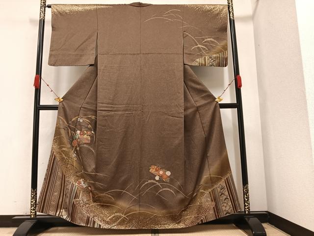 ■■■　サイズ　■■■ 身丈 158cm（肩から） 裄丈 65cm 袖丈 47.5cm　縫込み 4cm 袖幅 33cm 前幅 23cm 後幅 30cm 着物縫いこみ 内揚げ 6cm 裄 お袖側 約0cm　身頃側 約3cm ■■■　商品詳細　...