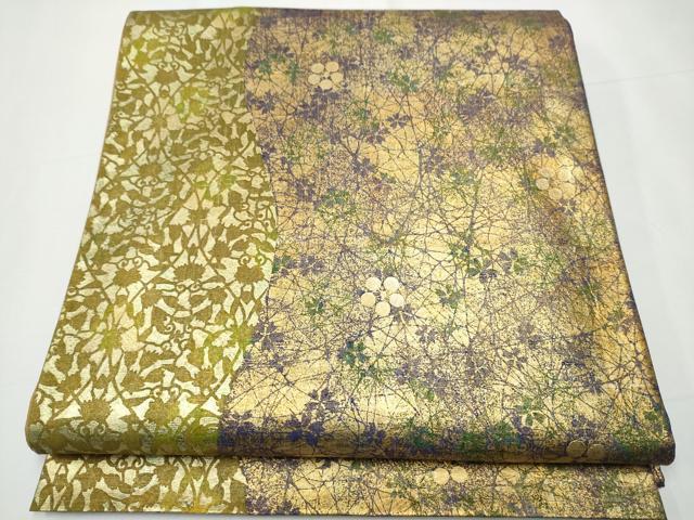 ■■■　サイズ　■■■ 長さ 436cm 幅 31cm程 ■■■　商品詳細　■■■ 【正絹】 状態は締めてはおりますが 特に目立ったシミ汚れなどもなく大変良い状態です。 石川県の白峰村で生産されている牛首紬（うしくびつむぎ）は、 日本三大紬...