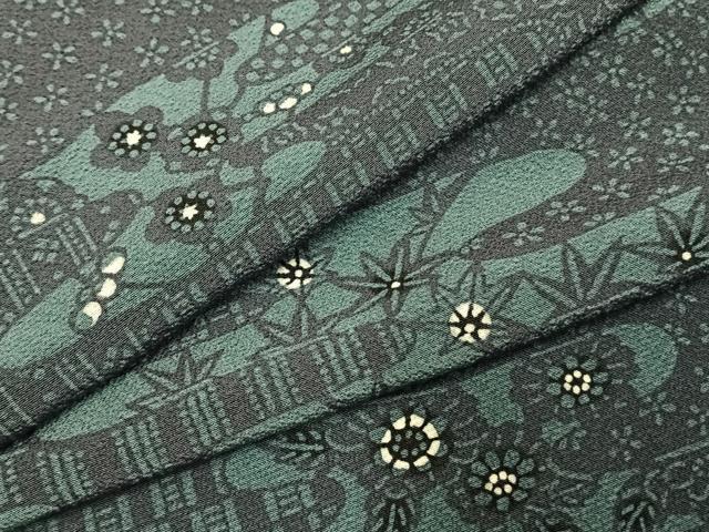 ■■■　サイズ　■■■ 身丈 154cm（肩から） 裄丈 64cm 袖丈 48cm　縫込み 4cm 袖幅 32cm 前幅 23cm 後幅 31cm 着物縫いこみ 内揚げ 4cm 裄 お袖側 約3cm　身頃側 約3cm ■■■　商品詳細　■■...