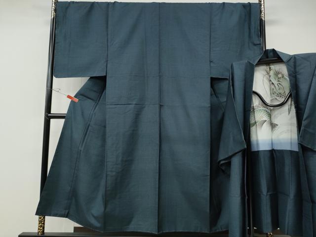 ■■■　サイズ　■■■ 【着物】 身丈 150cm（肩から） 裄丈 71cm 袖丈 53.5cm　縫込み 2cm 袖幅 35cm 前幅 28.5cm 後幅 34cm 着物縫いこみ 内揚げ 7cm 裄 お袖側 約1cm　身頃側 約0cm 【羽...