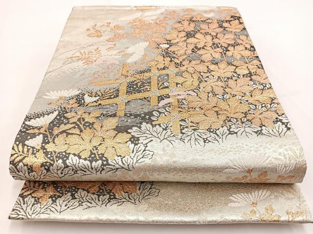 ■■■　サイズ　■■■ 長さ 434cm 幅 31cm程 ■■■　商品詳細　■■■ 【正絹】 詳細に関しましては、画像をご確認ください。 大変上質な逸品になります。 お安く出品致しますので、是非この機会にいかがでしょうか？ ■■■　注意事項...