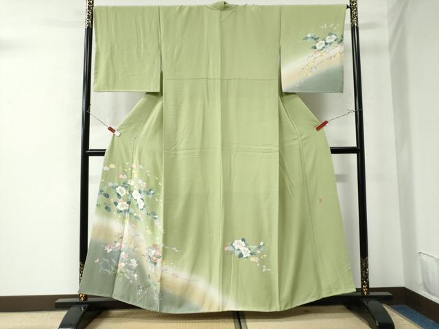 ■■■　サイズ　■■■ 身丈 160cm（肩から） 裄丈 69cm 袖丈 48cm　縫込み 7cm 袖幅 36cm 前幅 24cm 後幅 30cm 着物縫いこみ 内揚げ 7cm 裄 お袖側 約2cm　身頃側 約2cm ■■■　商品詳細　■■...