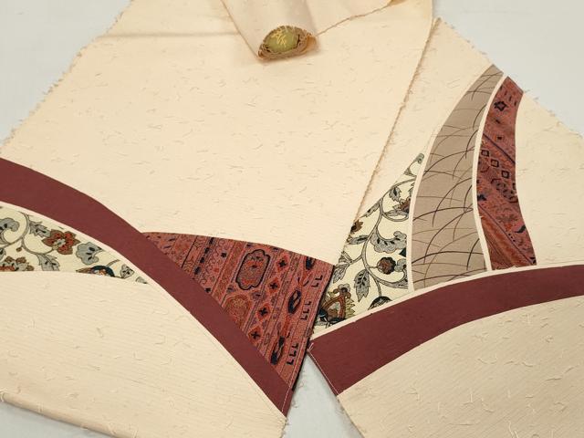 ■■■　サイズ　■■■ 幅 　約35cm ■■■　商品詳細　■■■ 【正絹・未使用】 状態は接写画像のように表地所々・裏面所々に薄い汚れがございます。 大変上質な逸品になります。 お安く出品致しますので、是非この機会にいかがでしょうか？ ■...