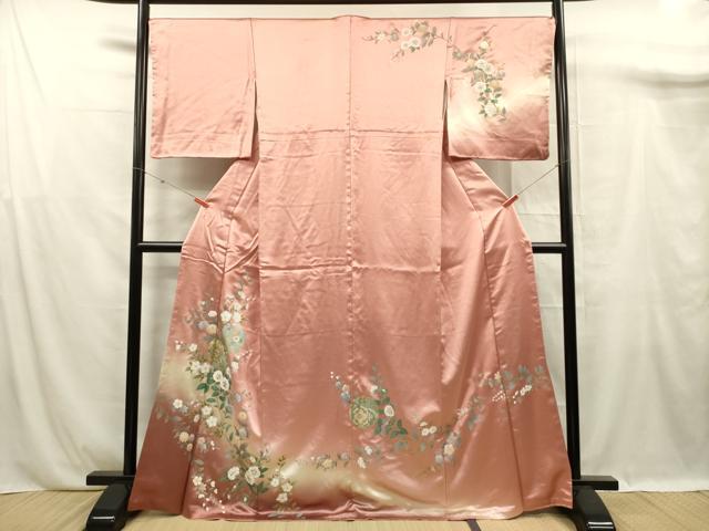 ■■■　サイズ　■■■ 身丈 165.5cm（肩から） 裄丈 66.5cm 袖丈 48.5cm　縫込み 7cm 袖幅 34cm 前幅 25cm 後幅 29.5cm 着物縫いこみ 内揚げ 2.5cm 裄 お袖側 約1.5cm　身頃側 約4cm...
