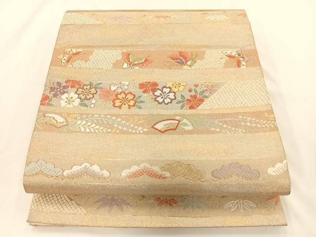 ■■■　サイズ　■■■ 長さ 428cm 幅 30cm程 ■■■　商品詳細　■■■ 【正絹・芯なし】 詳細に関しましては、画像をご確認ください。 大変上質な逸品になります。 お安く出品致しますので、是非この機会にいかがでしょうか？ ■■■　...