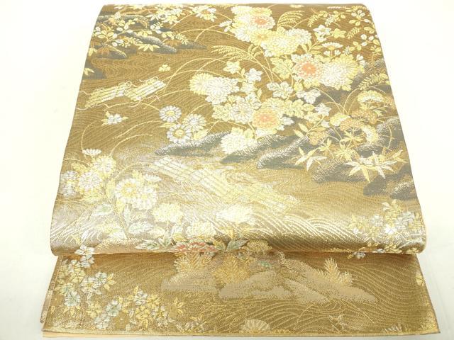 ■■■　サイズ　■■■ 長さ 430cm 幅 31cm程 ■■■　商品詳細　■■■ 【正絹】 詳細に関しましては、画像をご確認ください。 大変上質な逸品になります。 お安く出品致しますので、是非この機会にいかがでしょうか？ ■■■　注意事項...