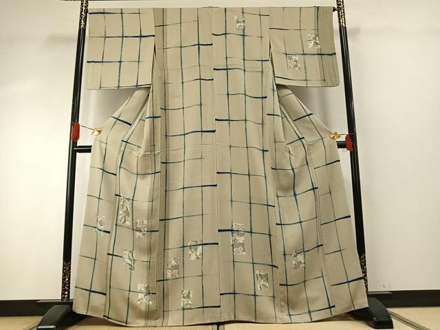 ■■■　サイズ　■■■ 身丈 164cm（肩から） 裄丈 65.5cm 袖丈 48cm　縫込み 5.5cm 袖幅 34cm 前幅 25cm 後幅 31cm 着物縫いこみ 内揚げ 2cm 裄 お袖側 約1.5cm　身頃側 約3cm ■■■　商...