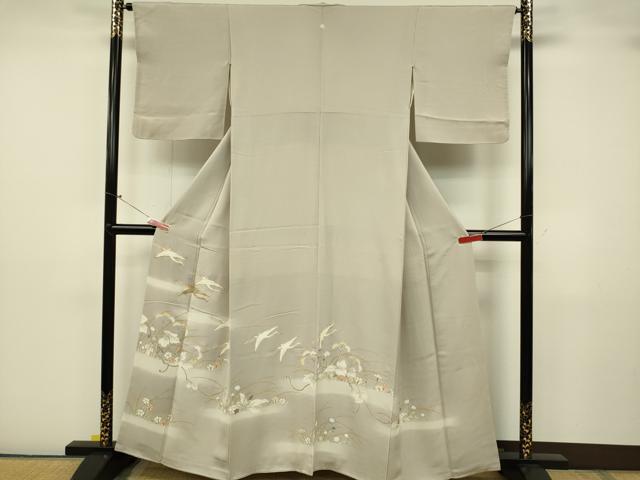 ■■■　サイズ　■■■ 身丈 160cm（肩から） 裄丈 64cm 袖丈 47cm　縫込み 6cm 袖幅 32cm 前幅 26cm 後幅 30.5cm 着物縫いこみ 内揚げ 9cm 裄 お袖側 約4cm　身頃側 約3cm ■■■　商品詳細　...